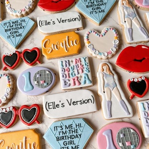 Taylor Swift Birthday Era Cookies - Etsy