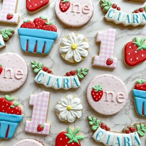 18 Berry First Birthday Cookies - Etsy