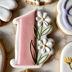 18 Wildflower First Birthday Cookies - Etsy