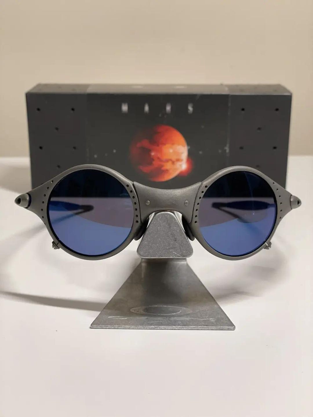 Very Rare Oakley X-metal Mars Crater W/ Ice and Factory Blue Rubbers - Etsy