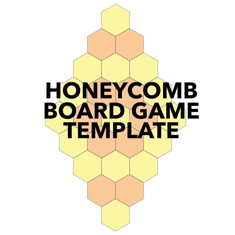 Editable Honeycomb Board Game Template - Etsy