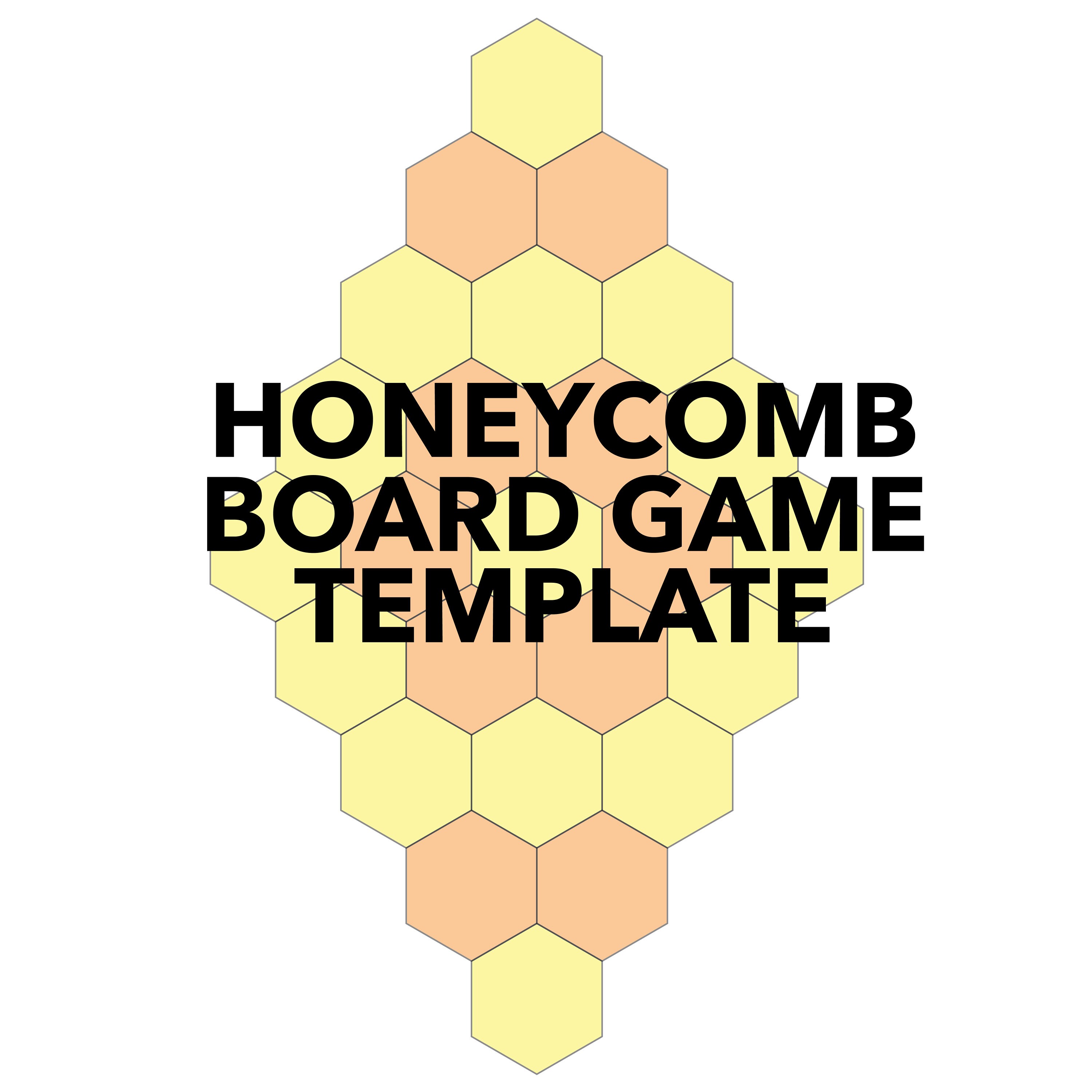 Editable Honeycomb Board Game Template - Etsy