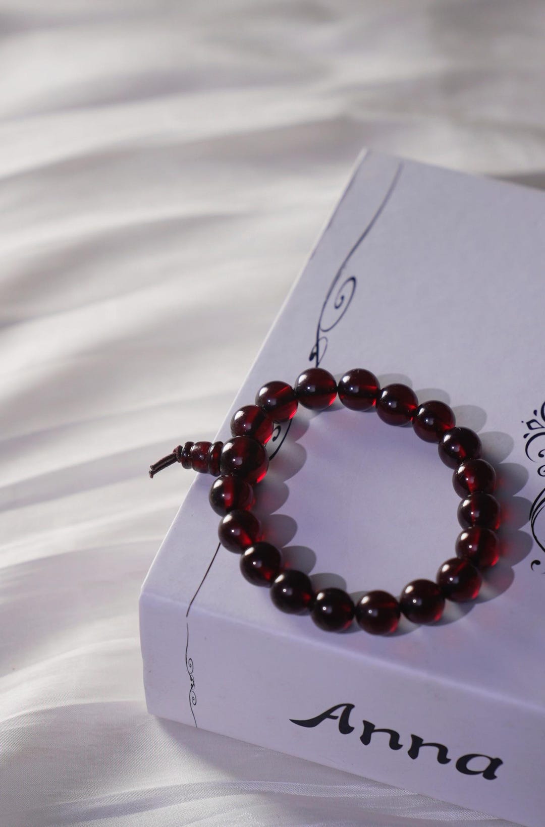 Red Cherry Amber Bracelet • Natural Baltic Amber Jewelry • Healing ...