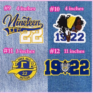 Sigma Gamma Rho Iron on Patches: Greek Sorority Embroidered Appliques - Etsy