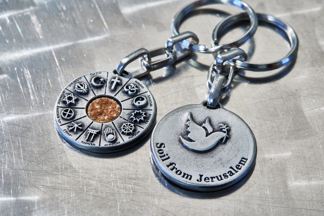 12 Religion Symbols Keychain. Piece of Art Meaningful Pendant - Etsy