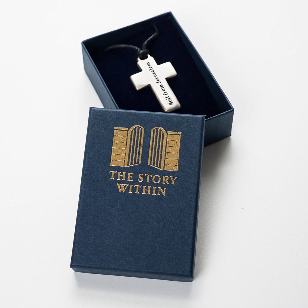 Jerusalem Cross Pendant: Sacred Soil From Gethsemani, Holy Land Gift - Etsy