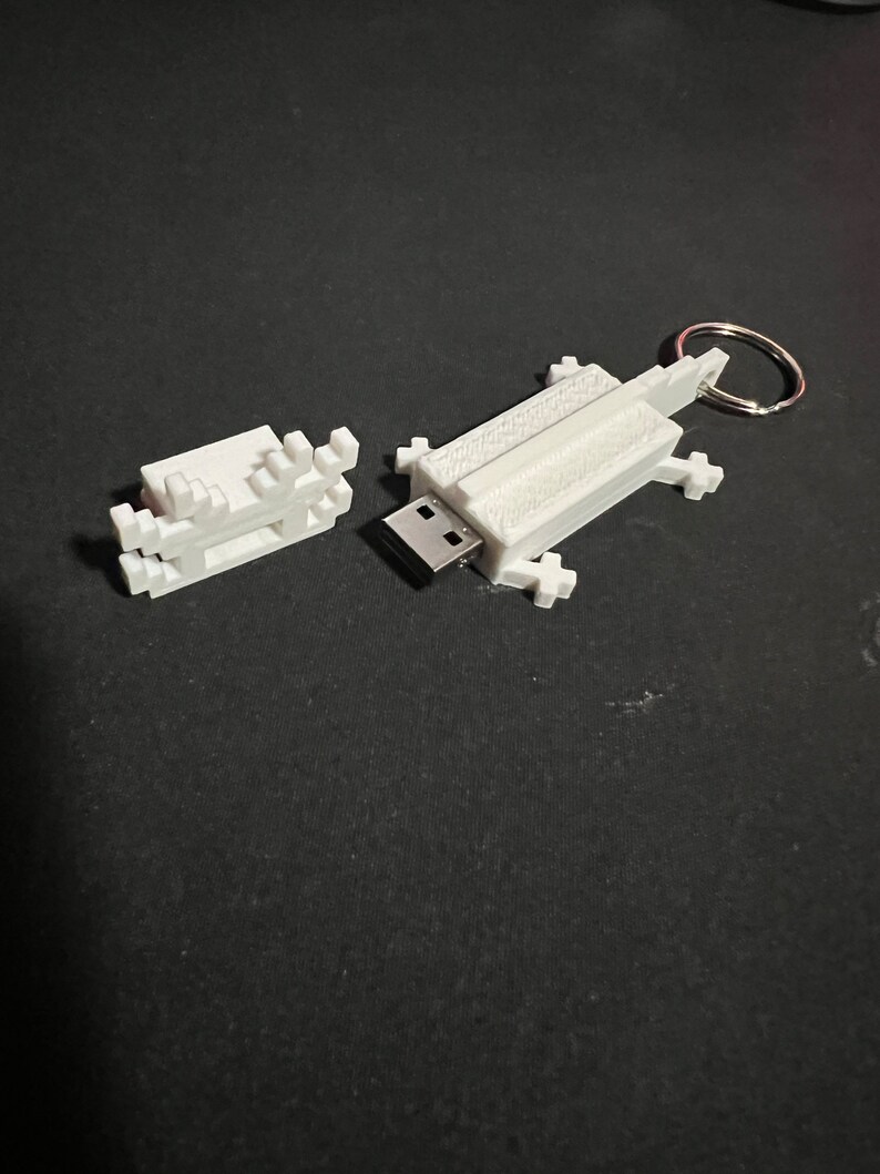 Minecraft Axolotl USB Flash Drive Keychain 8GB Storage - Etsy