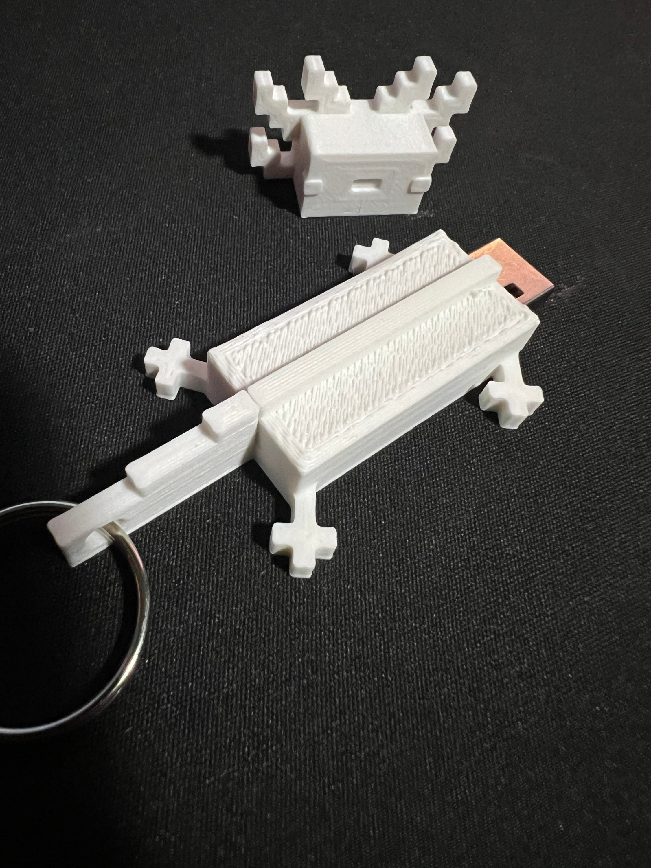 Minecraft Axolotl USB Flash Drive Keychain, 8GB Storage - Etsy