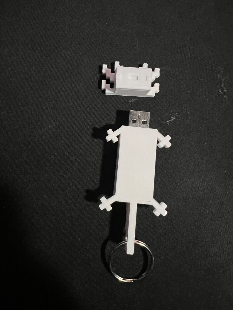 Minecraft Axolotl USB Flash Drive Keychain 8GB Storage - Etsy