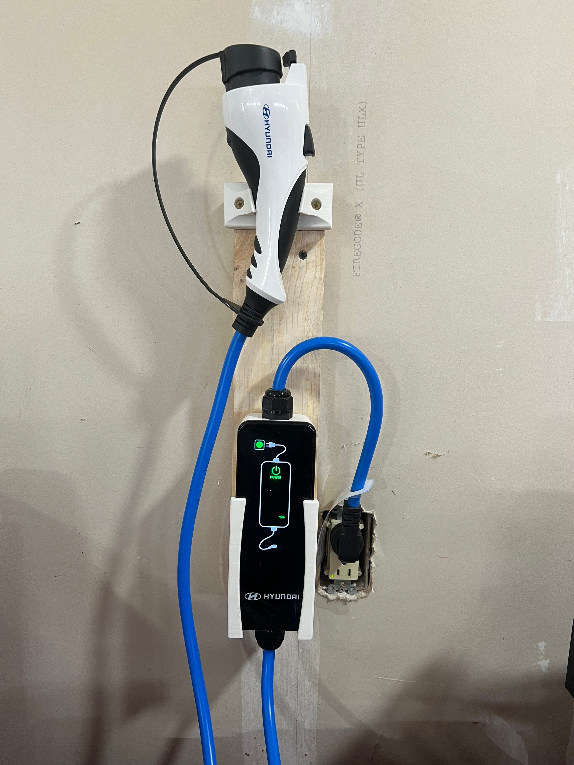Hyundai KIA EV Charger Wall Mount hook Etsy