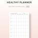 A5 Healthy Weekly Planner Food Tracker Diary Diet Journal Weekly Meal ...