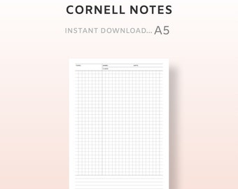 Note Taking Graph - Etsy