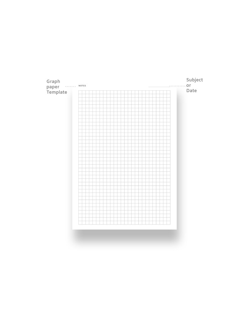 A5 Graph Paper Printable Planner PDF Inserts Bullet Journal Pages 5mm ...