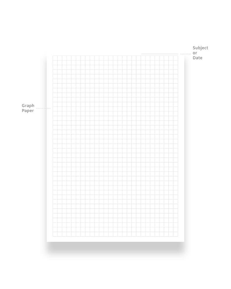 A5 Graph Paper Printable Planner PDF Inserts Bullet Journal Pages Graph ...