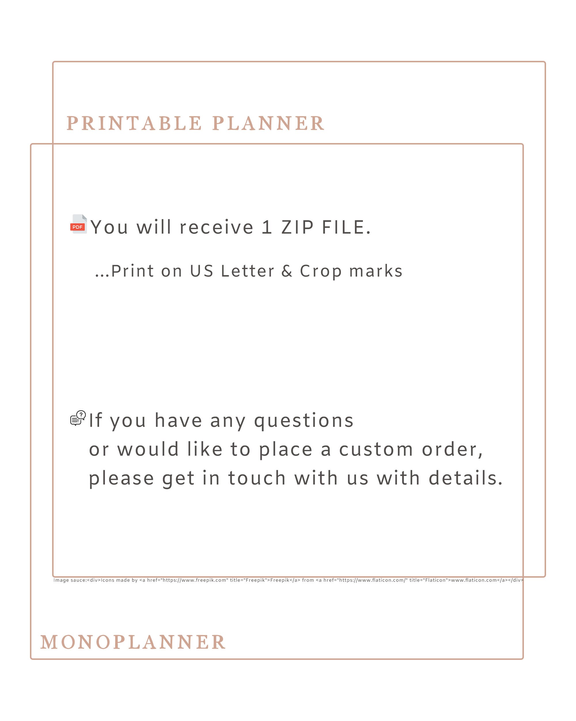 US Letter Daily Planner Printable Undated Daily Pages - Etsy