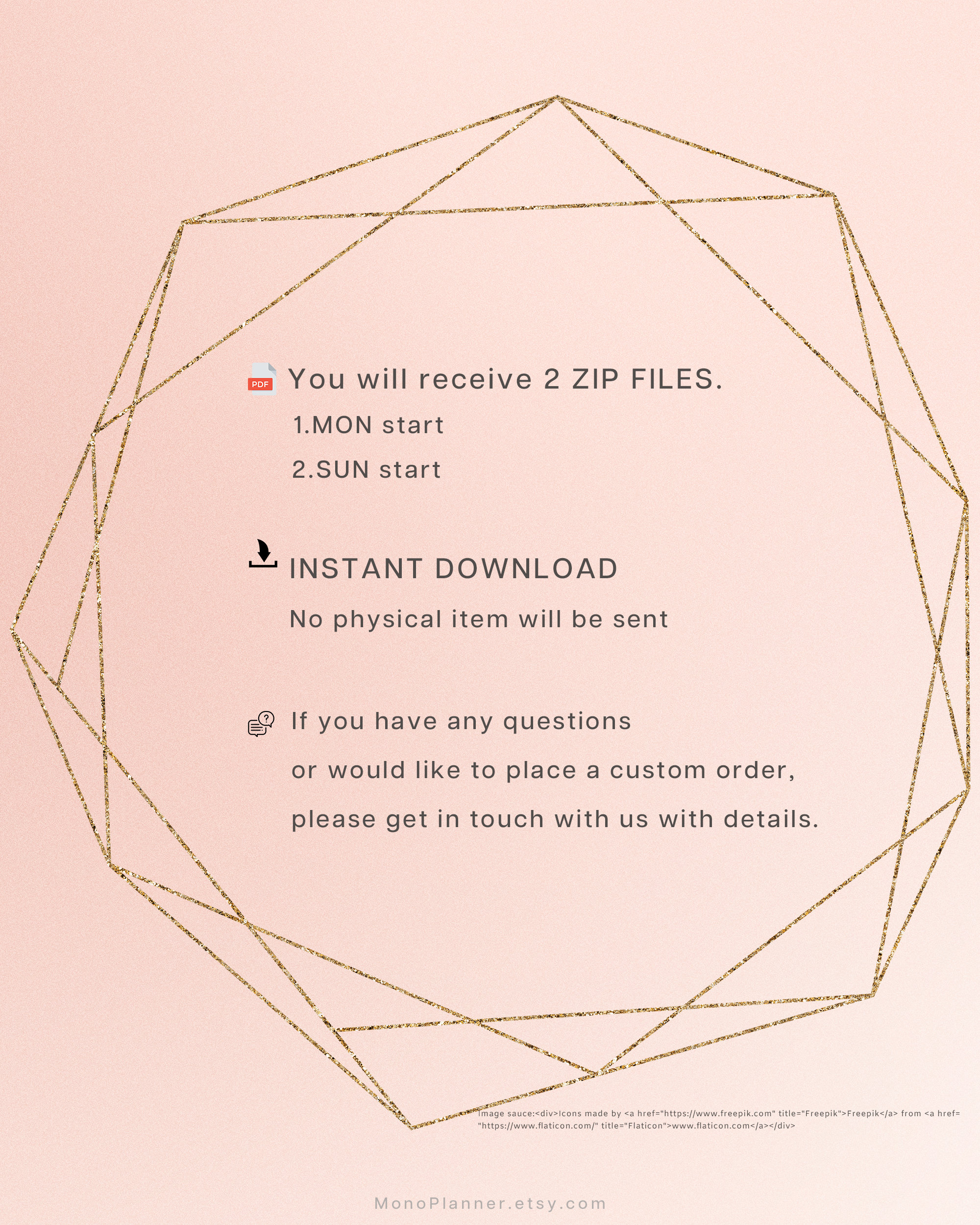 US Letter Monthly Planner Undated Printable PDF Month on - Etsy UK