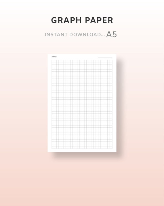 A5 Graph Paper Printable Planner PDF Inserts Bullet Journal - Etsy