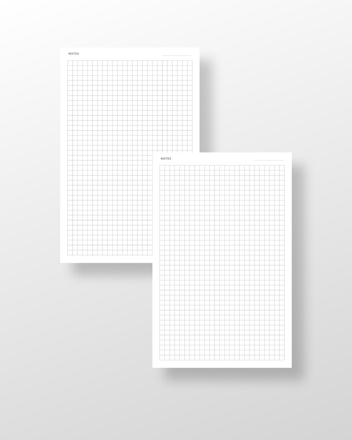 Half Letter Graph Paper Study Notes Printable Letter Refillable Planner ...