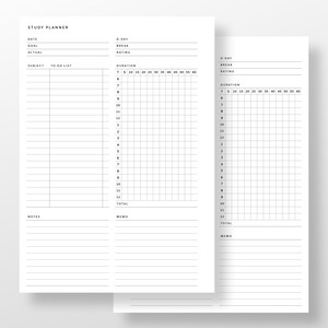 A4 Study Planner Printable | Student Planner PDF | Student Daily ...