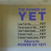 Believe in the Power of YET | Cute Wall Display Idea for Schools ...