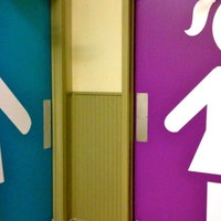 Large Boy & Girl Restroom Wall Decal Signs for Schools, Classrooms, Libraries, Pre-schools, Boys ...