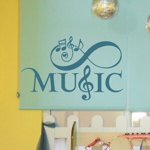 Music Room Decal With Musical Note Wall Stickers Vinyl Wall Decal for ...