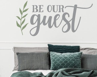 Be Our Guest Wall Decal Sticker - Etsy