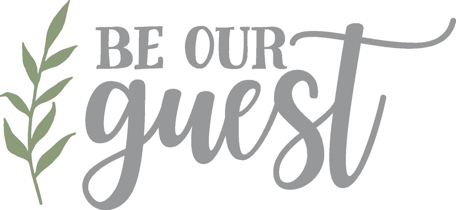 Be Our Guest Guest Room Wall Decal Sticker Stencil Guest - Etsy