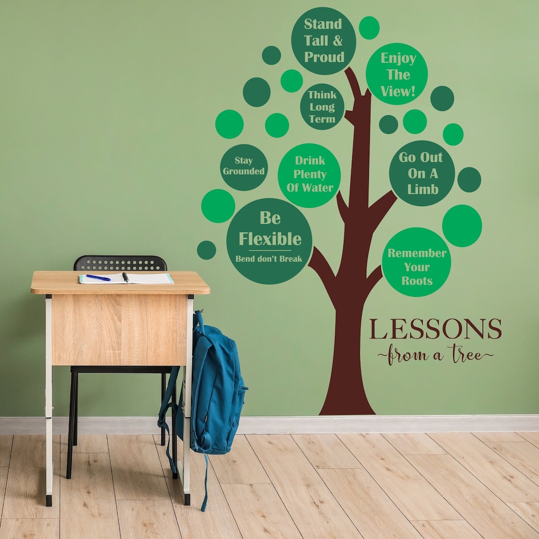 Lessons From A Tree Wall Decal Art | Wall Decals and Decor for Your ...