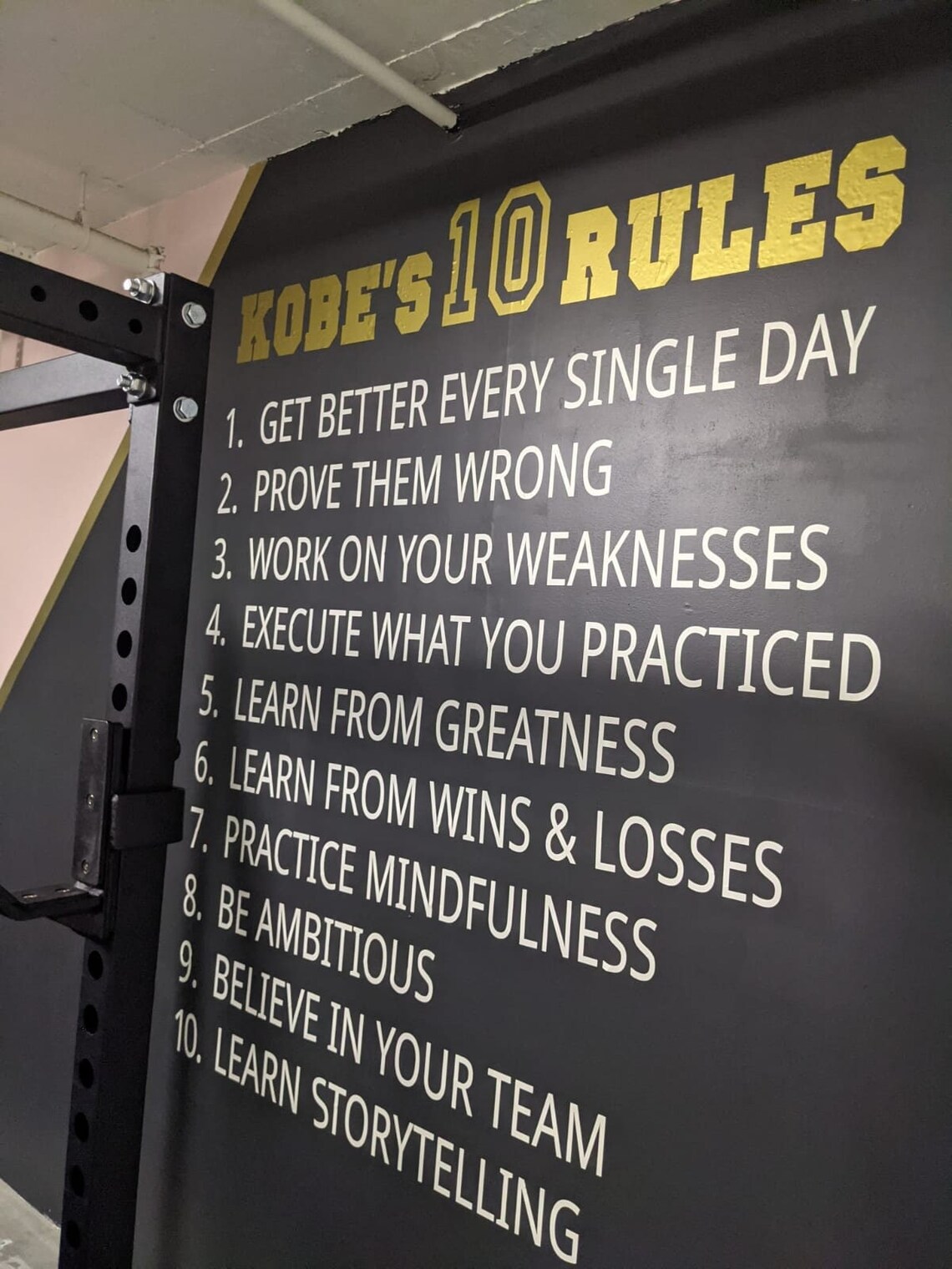 Kobe Bryant's 10 Rules to Success Modern Large Wall Decal Display to ...