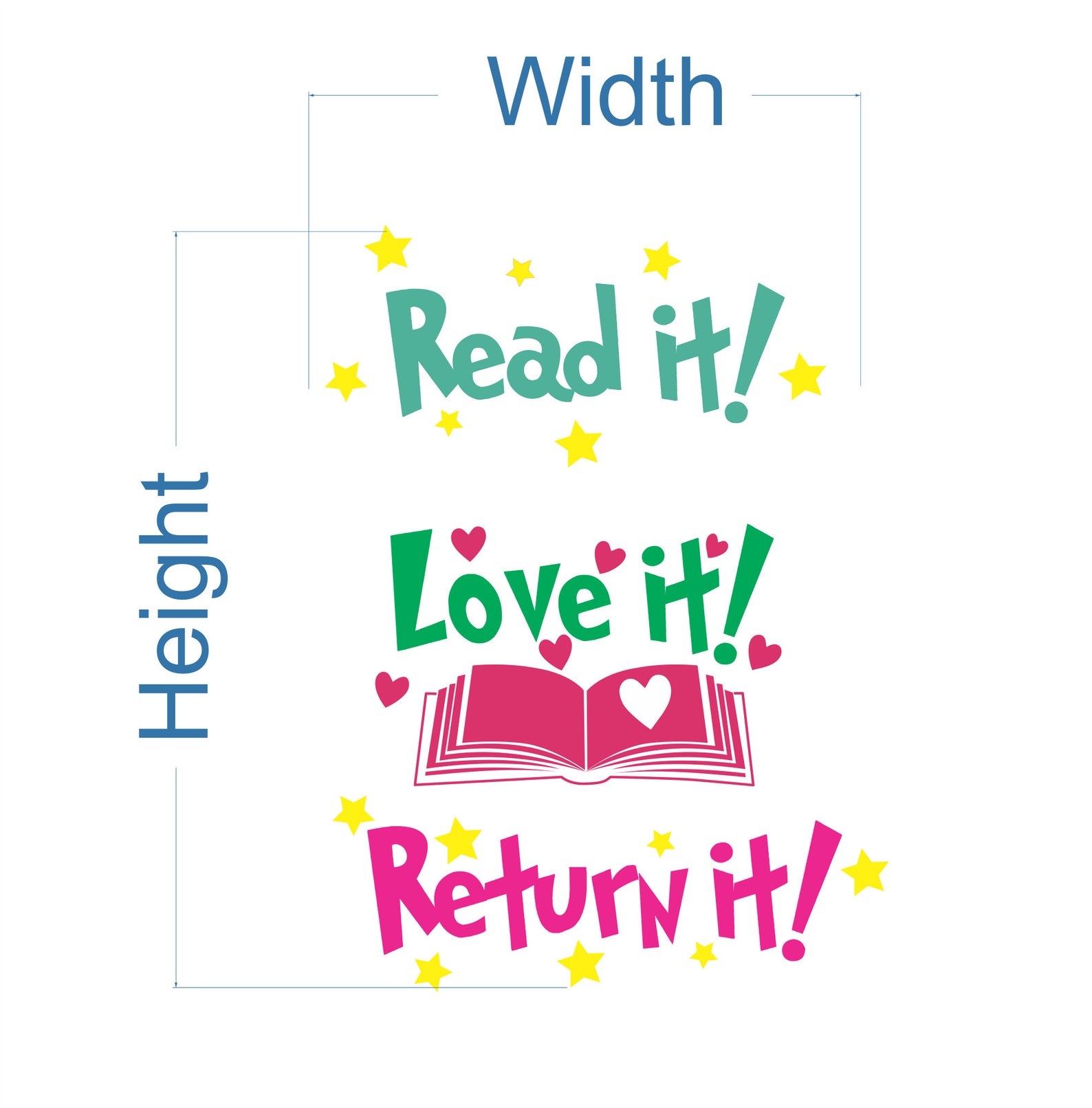 Read It Love It Return It Wall Decal & Decor for Your - Etsy