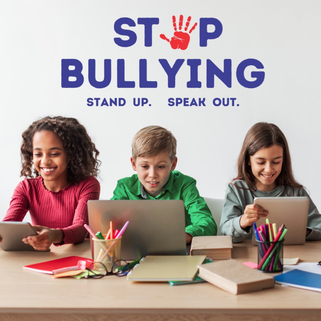 Stop Bullying, Stand Up. Speak Out. Wall Decal Sticker | Anti-bullying ...