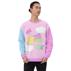 Shooting Star Colorblock | Eco Sweatshirt - Etsy