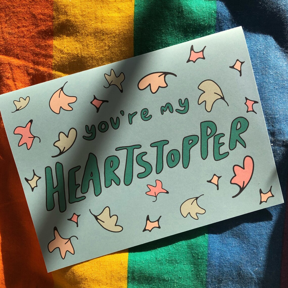 Heartstopper Card, Greeting Card, Gif for Partners, LGBTQ+ - Etsy Australia