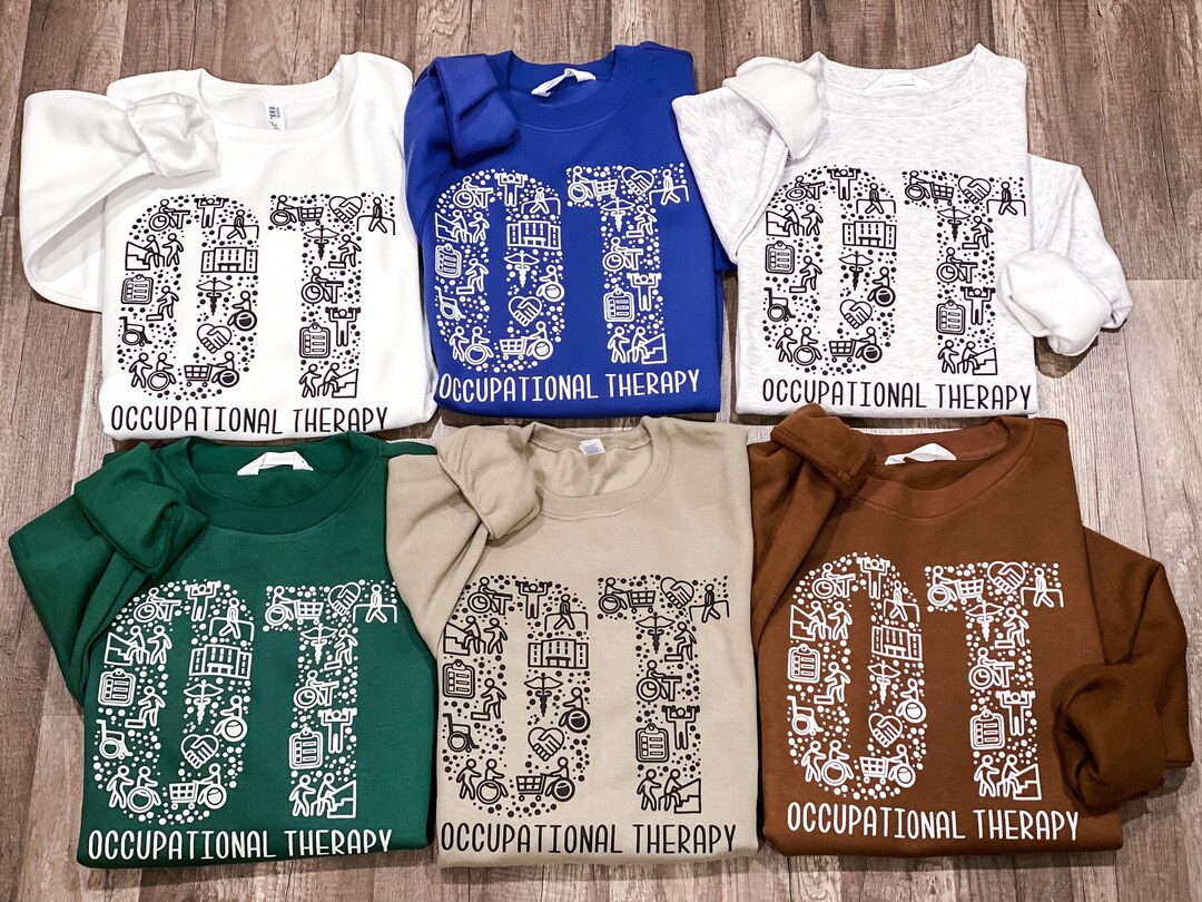 Screen Printed Crew Neck Fleece Occupational Therapy OT Occupational ...