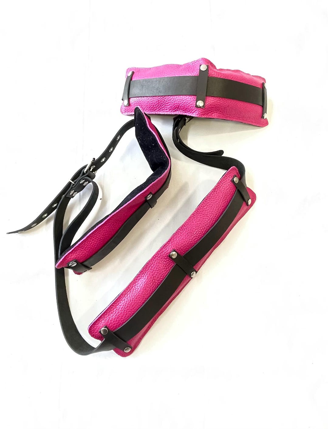 Leather Hip Cuff Bondage Spreader Bdsm Gear - Handmade - Etsy