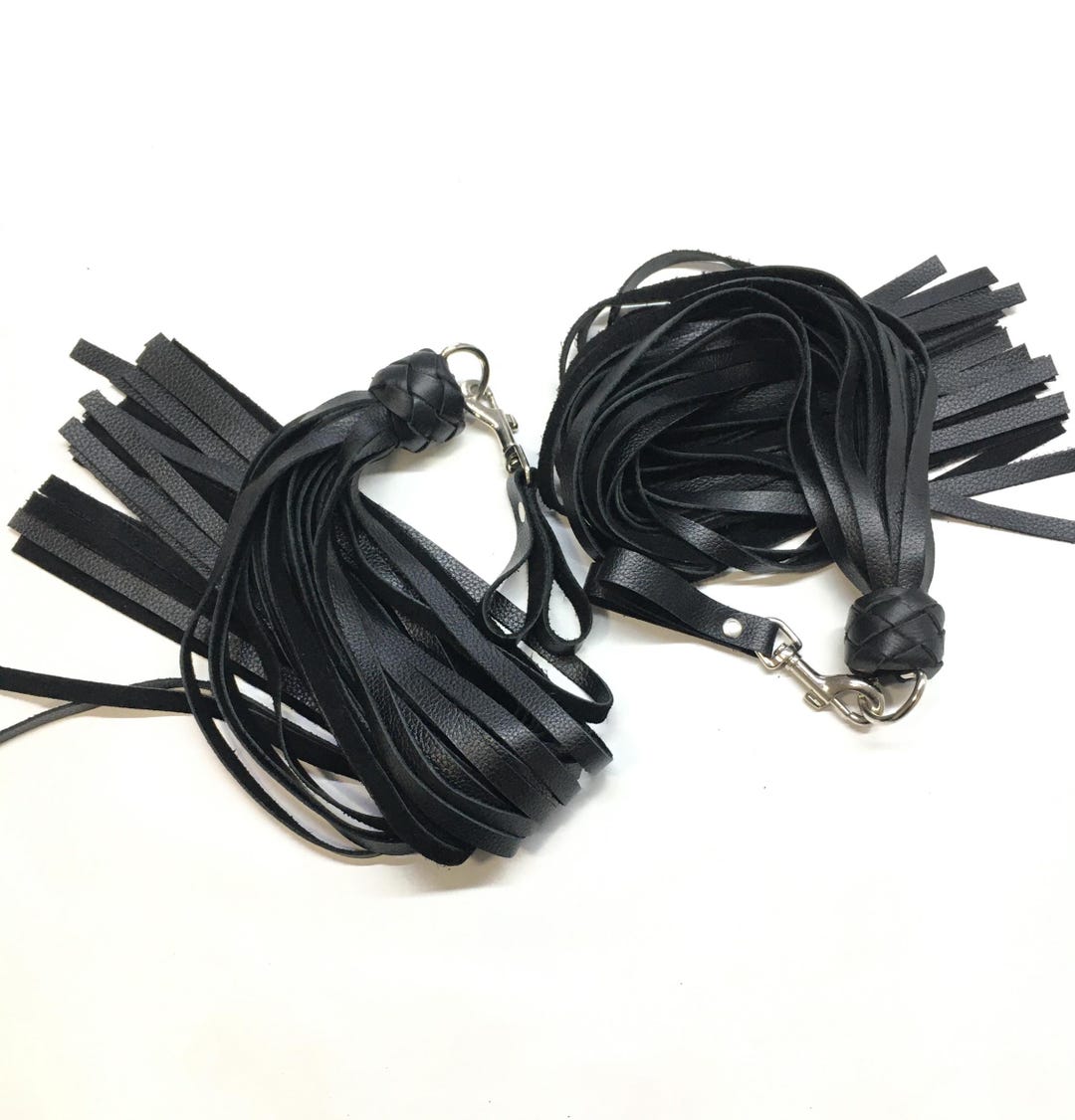 Handmade Leather Finger Flogger 30 Long Tail Spanking Tool - Etsy