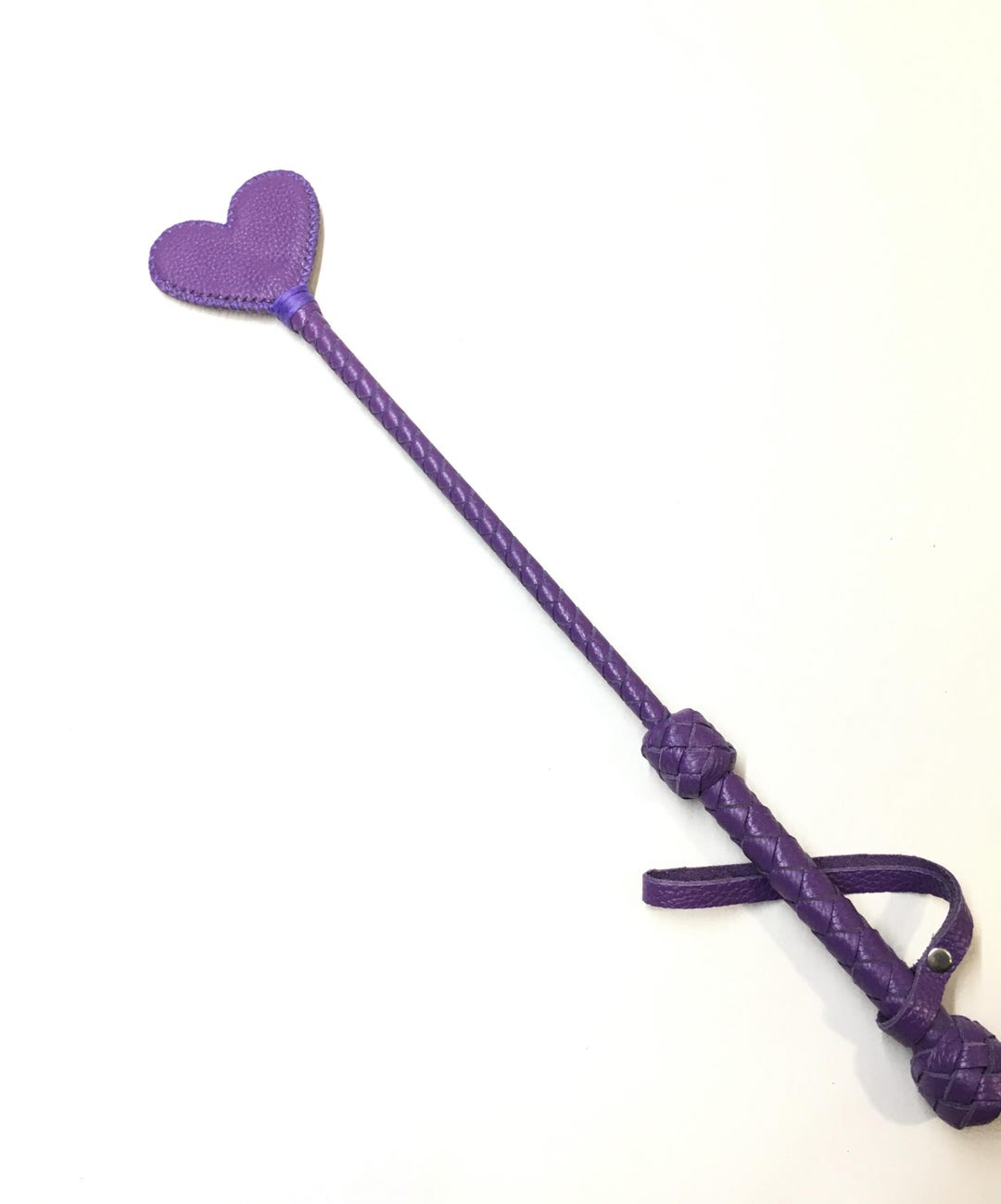 Leather Riding Crop 19.7 Inch Elegant Spanking Tool Slap - Heart ...