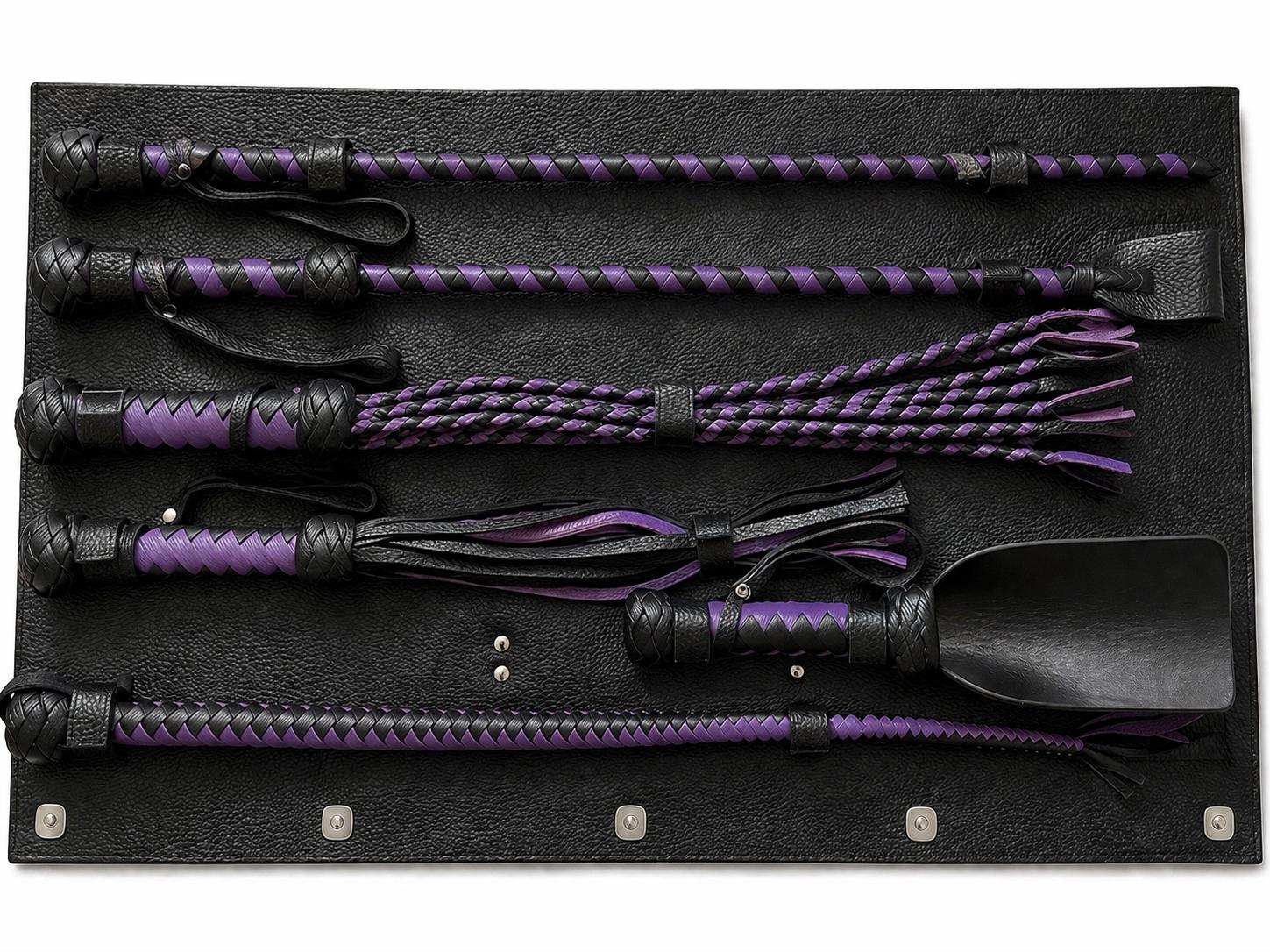 Leather Flogger Storage Wrap, Handmade Whip & Paddle Organizer Case ...