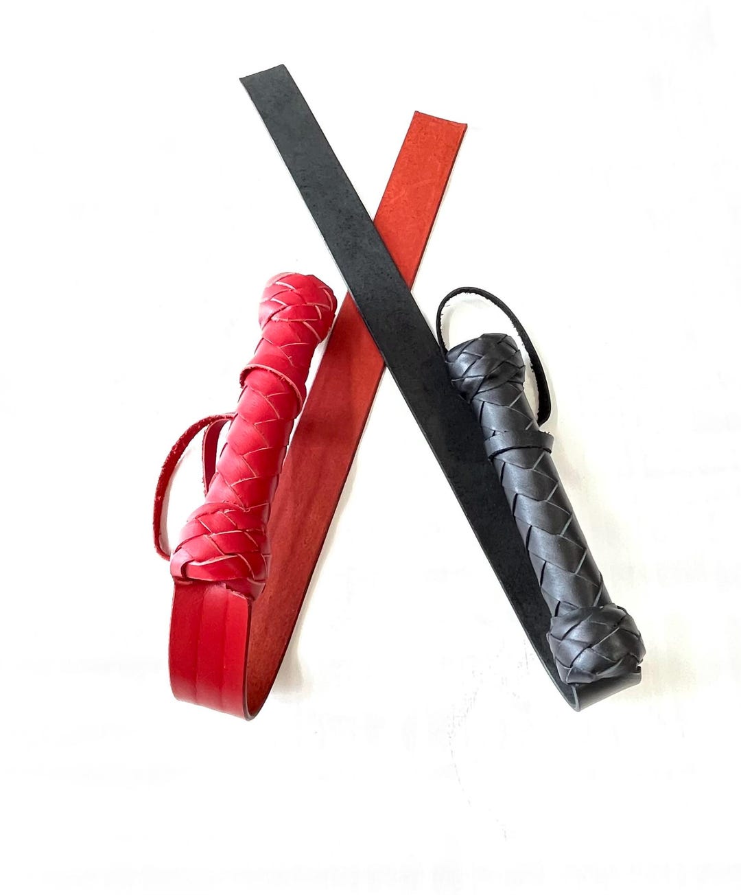 Belt Flogger Leather Wrapped Handle Spanking Whip 26" - Handmade - Etsy