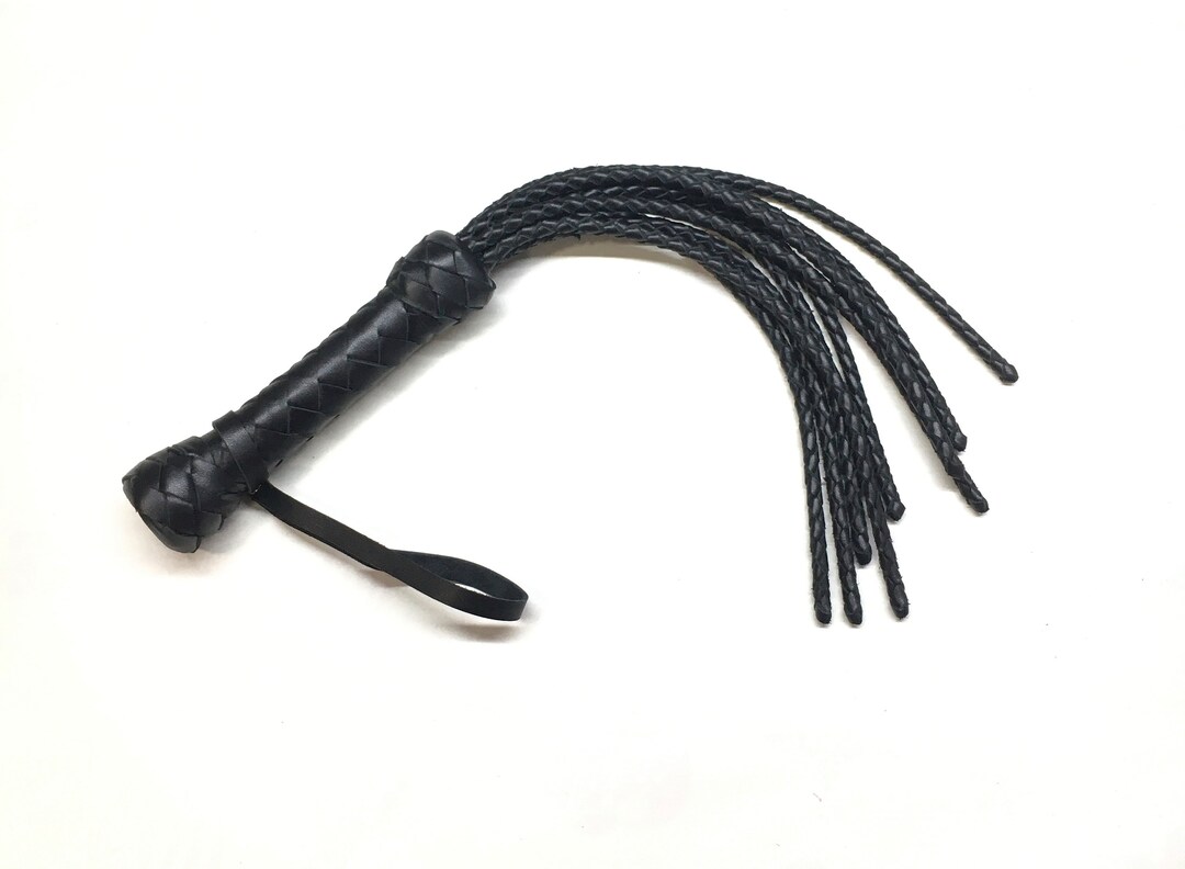 Flogger Leather 19,6" Braided 9 Tail Spanking Tool - Handmade - Etsy