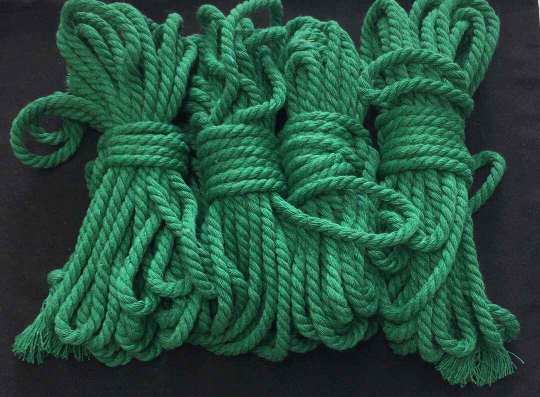 Shibari Rope Soft Cotton Set 4 Pcs Handmade - Etsy