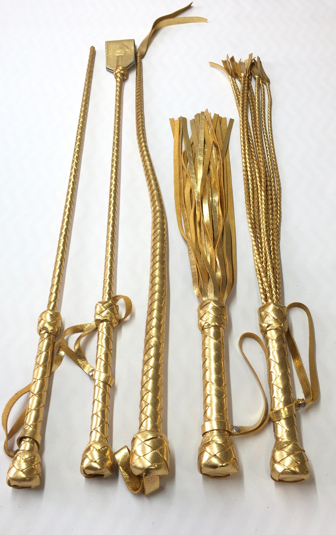 Leather Floggers Set, Riding Crop, Whip, Flogger, Cat-o-nine Flog ...