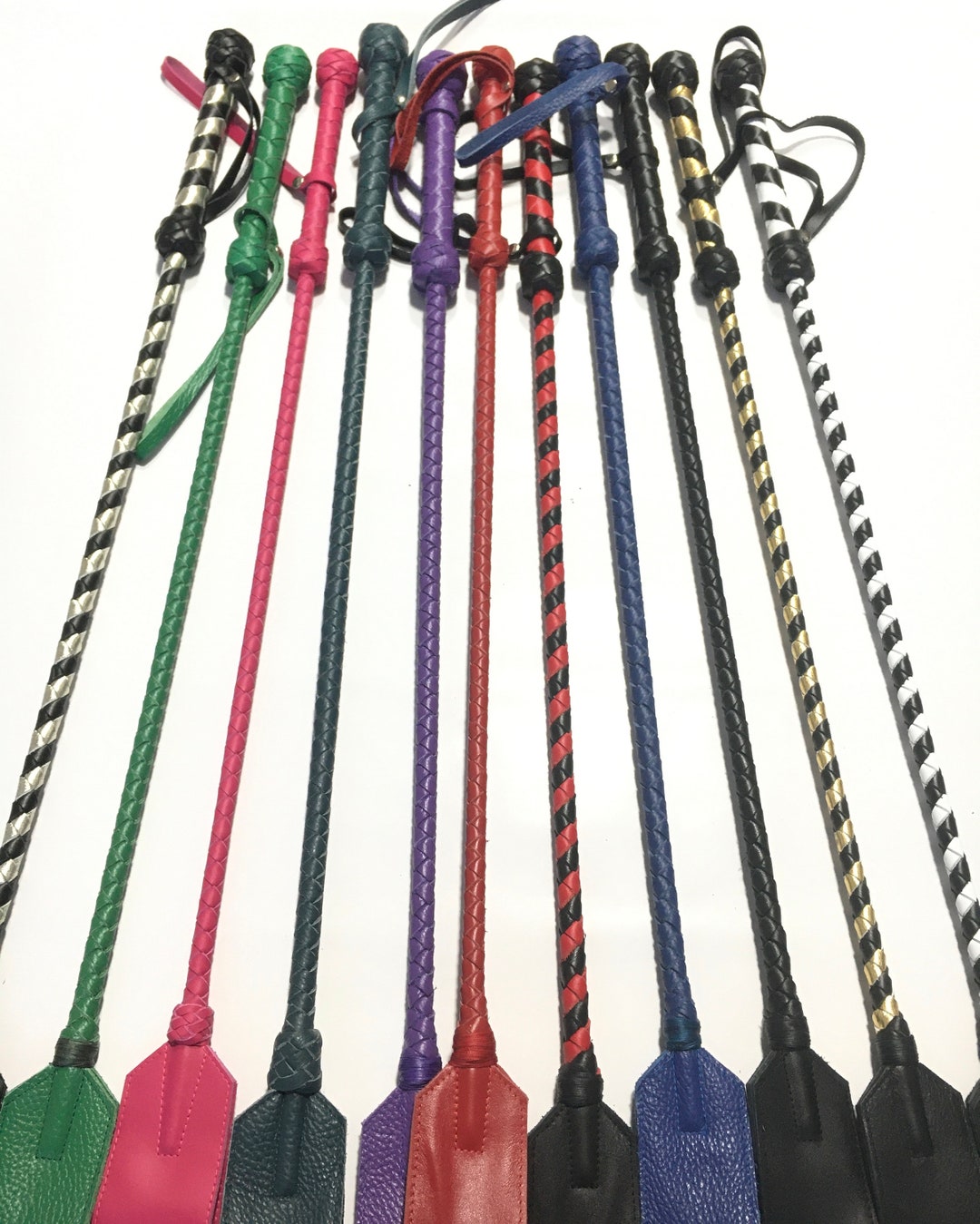 Riding Crop 29" (73 Cm) Real Leather Spanking Device - Tool Handmade - Etsy