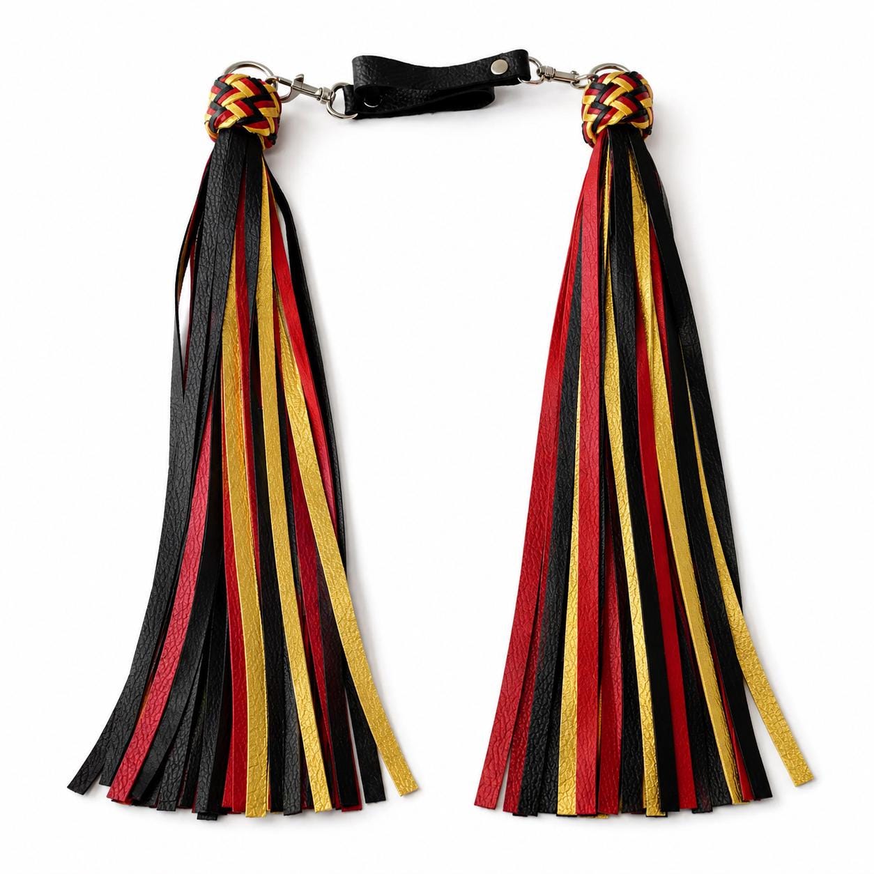 Leather Finger Flogger 30 Tails, Spanking Whip, Swivel Wrist Flogger ...