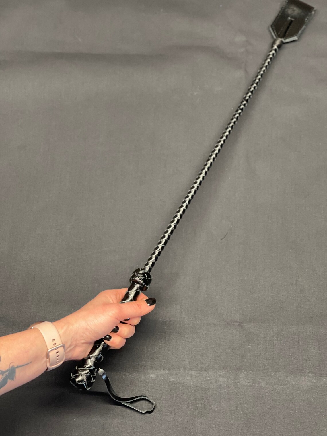 Riding Crop Bdsm For Sex Play Short Riding Crop With Wrist Etsy