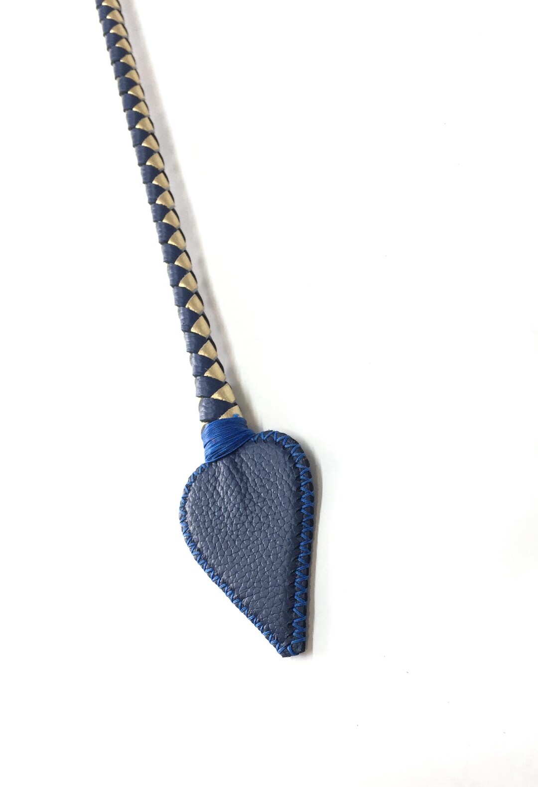 Riding Crop Leather Wrapped Handle Slap Heart 29" - Handmade - Etsy