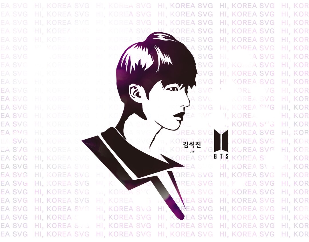 High Quality BTS SVG Jin SVG Jin Face Jin Sticker - Etsy