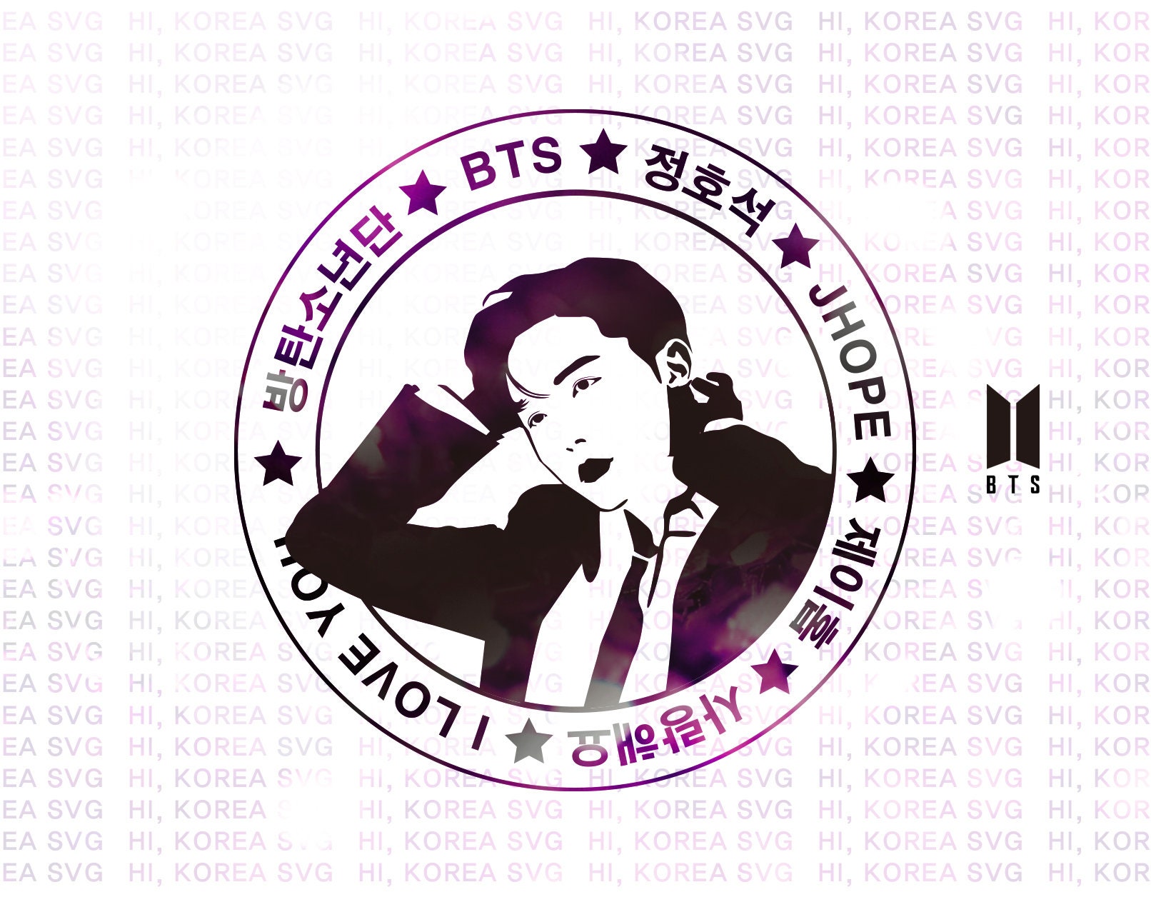 High Quality BTS Svg Jhope SVG Jhope Sticker Bts Jhope - Etsy