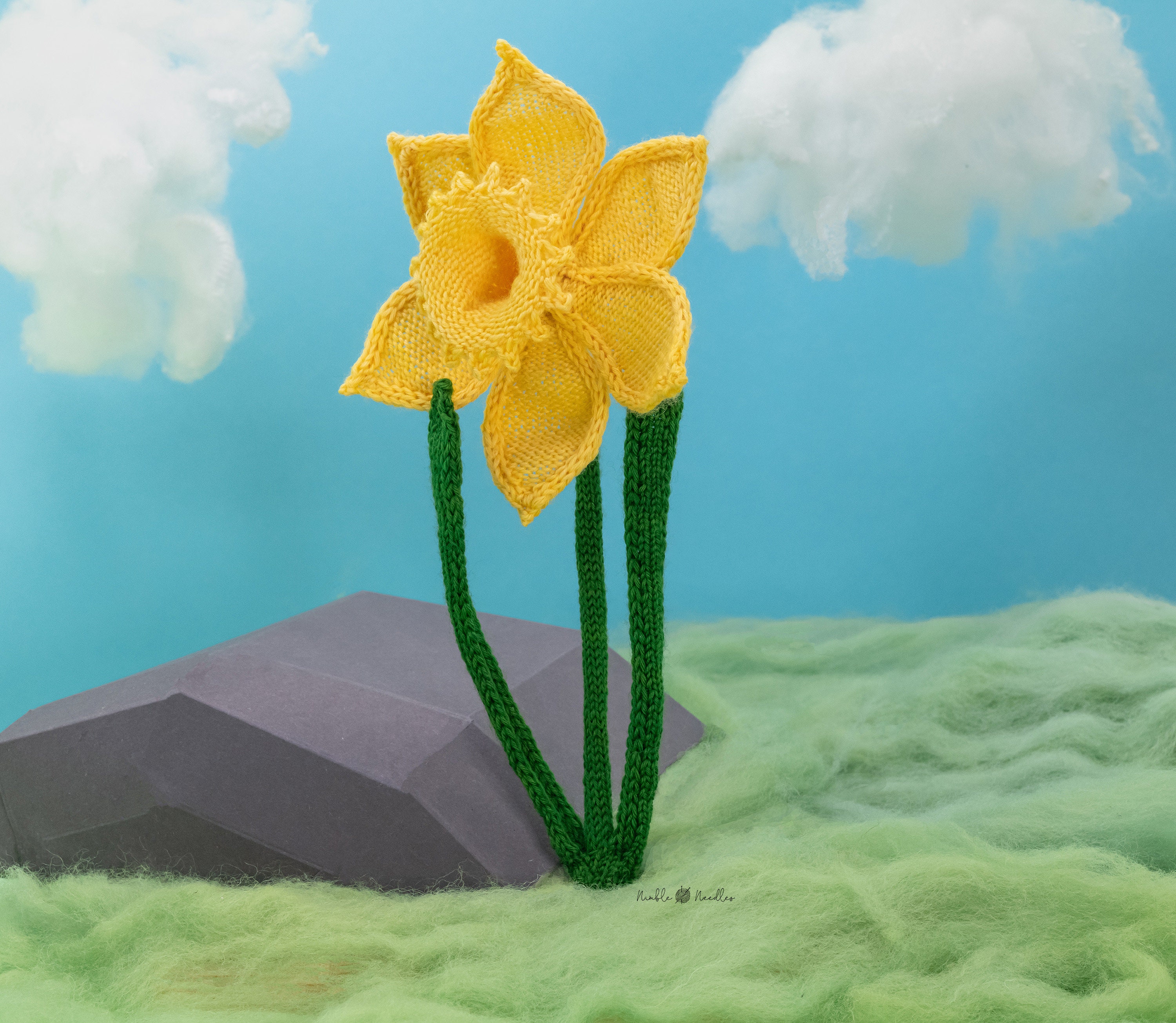 Daffodil Knitting Pattern - Etsy